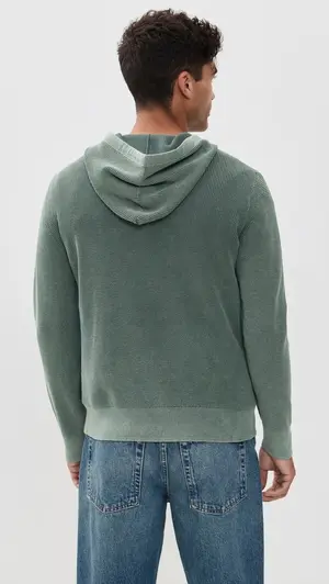 Faherty Brand Sunwashed Waffle Knit Hoodie