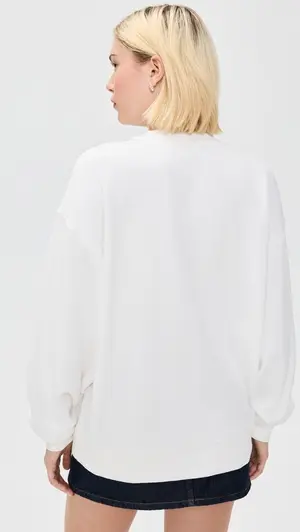 LoveShackFancy Havenleigh Graphic Pullover - White
