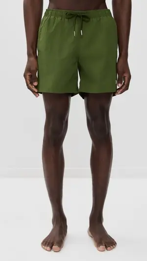 BATHER Solid Swim Trunks
