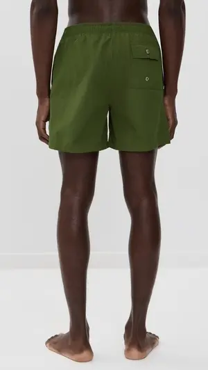 BATHER Solid Swim Trunks