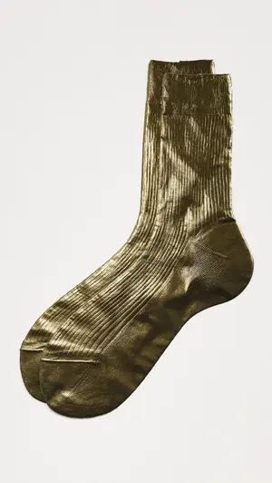 Maria La Rosa Laminated Ribbed Socks