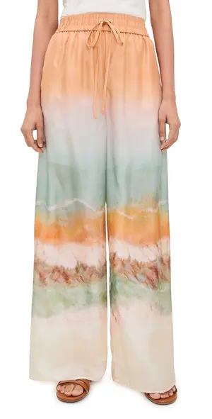 Zimmermann Daylight Relaxed Pants - Tie Dye
