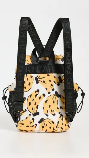 Farm Rio Banana Printed Mini Backpack
