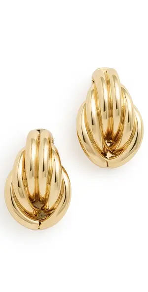 MARTHA CALVO Lori Knotted Earrings - Gold