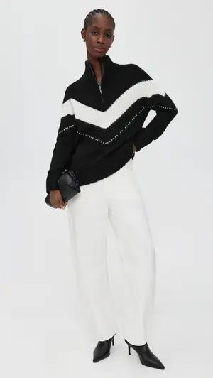 PISTOLA Arden Quarter Zip Sweater