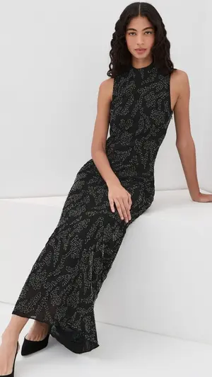 Veronica Beard Sylven Beaded Maxi Dress