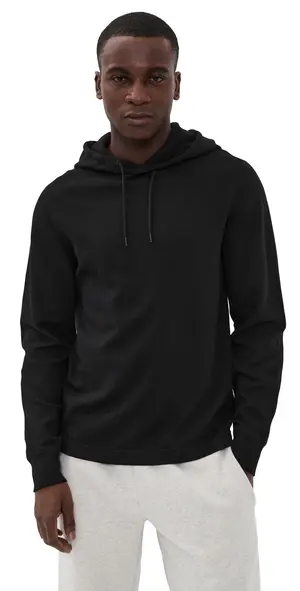 Reigning Champ Lightweight Waffle Standard Hoodie - Black