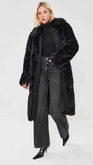 LA LIGNE Faux Fur Alpine Coat