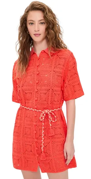 KIVARI Brenna Mini Shirt Dress
