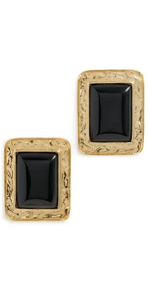 MAYAMAR Rectangular Earrings - Onyx