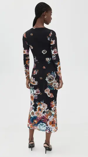 CLEOBELLA Lura Mesh Midi Dress