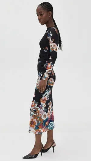 CLEOBELLA Lura Mesh Midi Dress