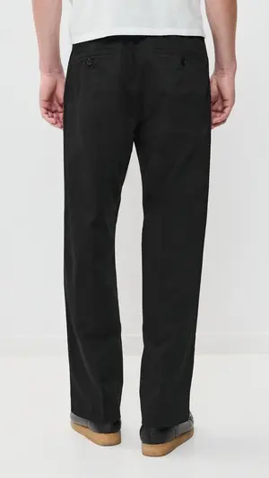 Nn07 Kaye Cotton Relaxed Pleated Trousers - Black