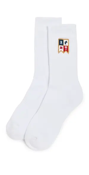 Rhude Harbor Crest Socks - White / Multi