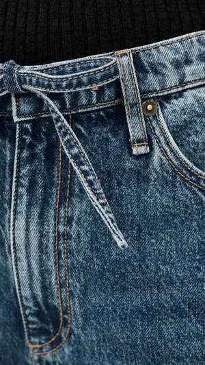 Rag & Bone Phoebe Drawstring Wide Leg Jeans