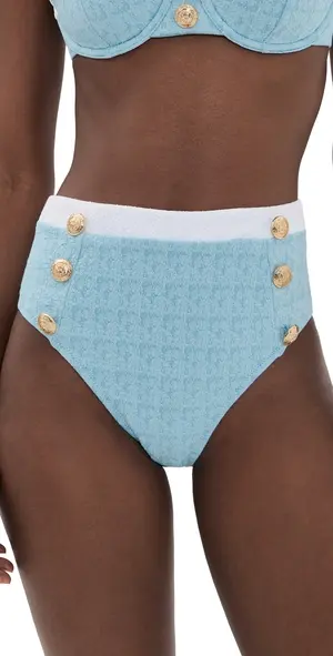 L'Agence Vanessa High Waisted Bottoms - Powder Blue