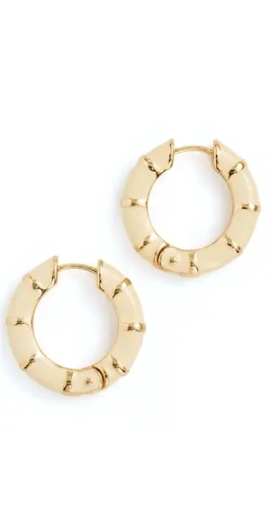 Gas Bijoux Saint-tropez Hoop Earrings - White