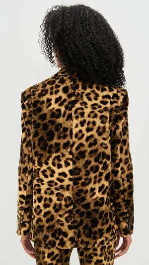 Ba&sh Bear Leopard Print Blazer