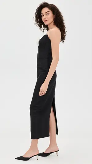 DAMARIS BAILEY Vivienne Strapless Midi Dress