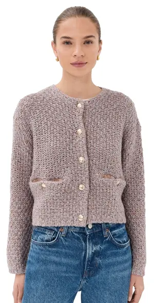 Sablyn Charlene Cropped Cashmere Jacket