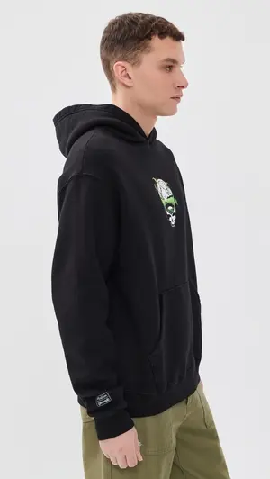 MALBON Grateful Dead Graphic Hoodie - Black