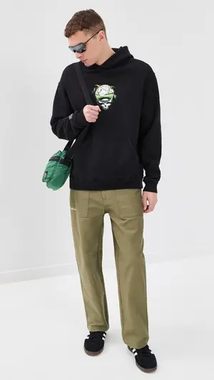 MALBON Grateful Dead Graphic Hoodie - Black