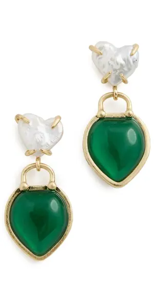 Clare V. Le Heartbreaker Earrings - Multi Color