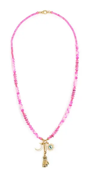 ELIZABETH COLE Luana Necklace - Pink