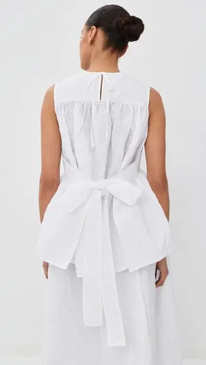 Cecilie Bahnsen Bea Top - White