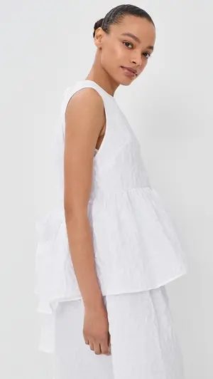 Cecilie Bahnsen Bea Top - White