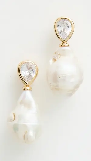 Ettika Freshwater Drop Earrings