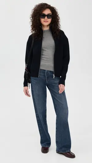 Madewell Drapey Rib Long Sleeve Tee