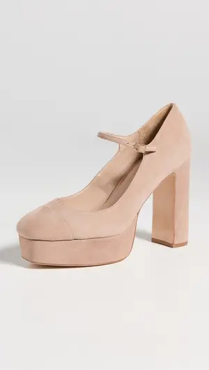 L'Agence Lilles Suede Pumps - Cappuccino