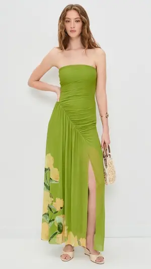 Bec & Bridge Citrina Strapless Maxi Dress