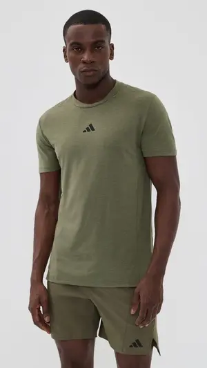 Adidas Designed For Training Workout Tee - Olive Strata