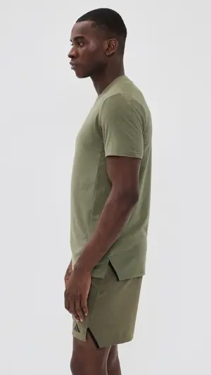 Adidas Designed For Training Workout Tee - Olive Strata
