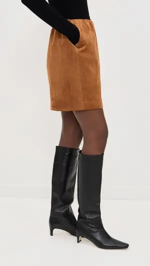 SHUSHU/TONG Smocked Short Skirt