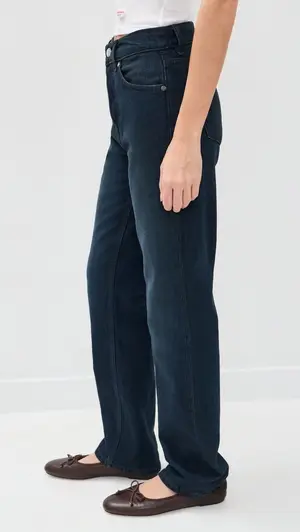 EB DENIM High-rise Straight Jeans