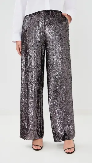 TWP Sequined Wide Leg Pants