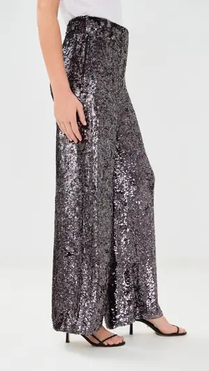 TWP Sequined Wide Leg Pants