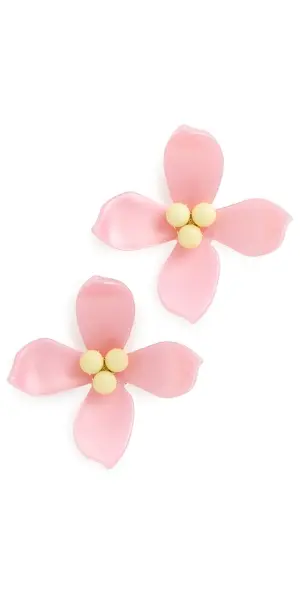 Lele Sadoughi Oleander Flower Earrings - Blush