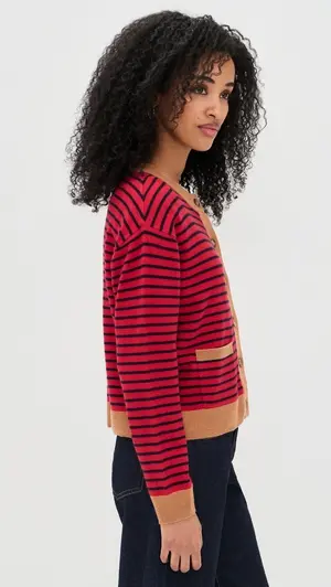 Xirena Lillian Cardigan - Red Stripe