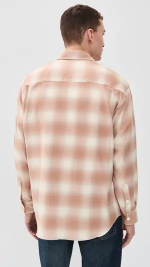 AARON LEVINE Shadow Flannel Shirt
