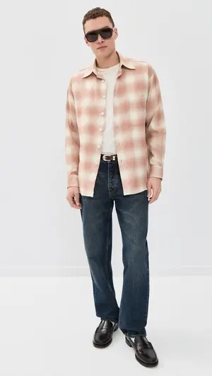 AARON LEVINE Shadow Flannel Shirt