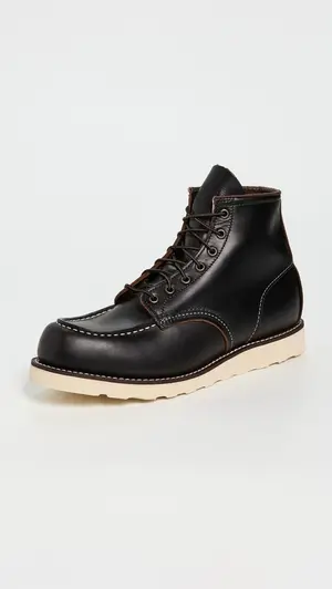 Red Wing Classic Moc Leather Boots - Black Prairie