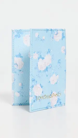 LoveShackFancy Passport Case - Whisper Blue