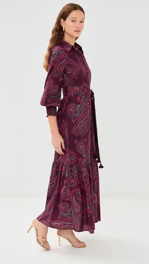 Figue Indiana Paisley Midi Dress