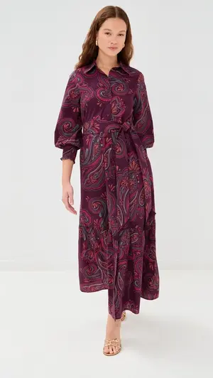 Figue Indiana Paisley Midi Dress