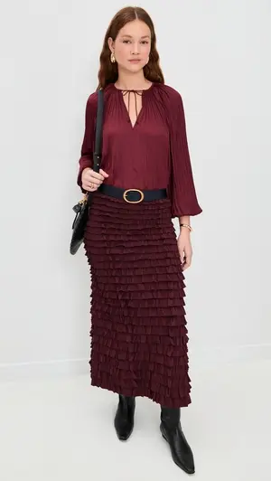 Ulla Johnson Electra Blouse - Claret