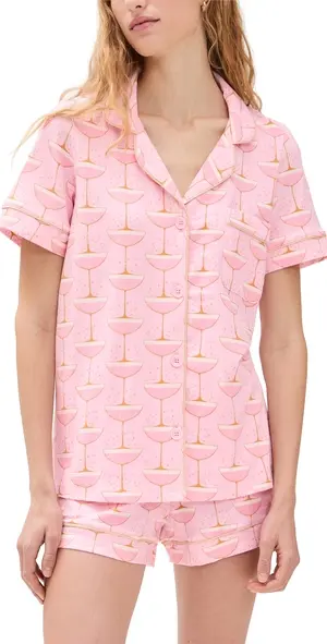 BEDHEAD PAJAMAS Short Pajama Set - Champagne Coupe